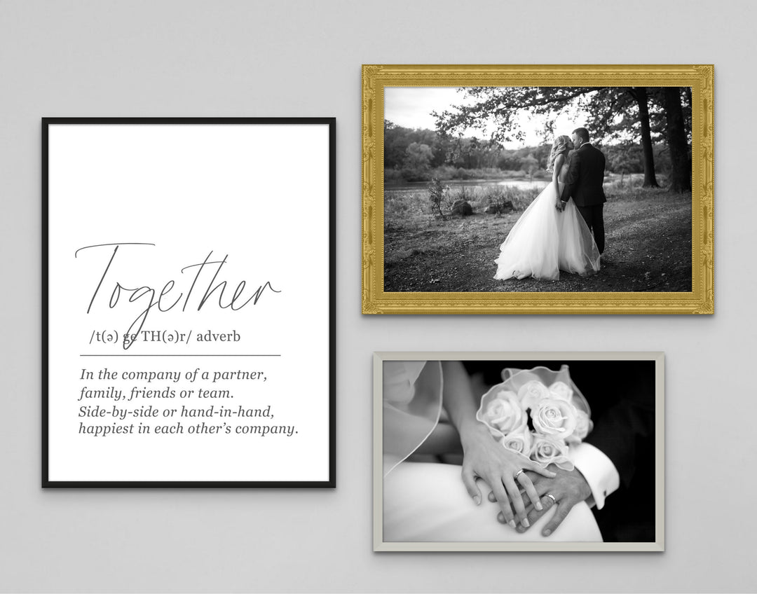Together Dictionary Definition Art Print – Westbrook Print Shop